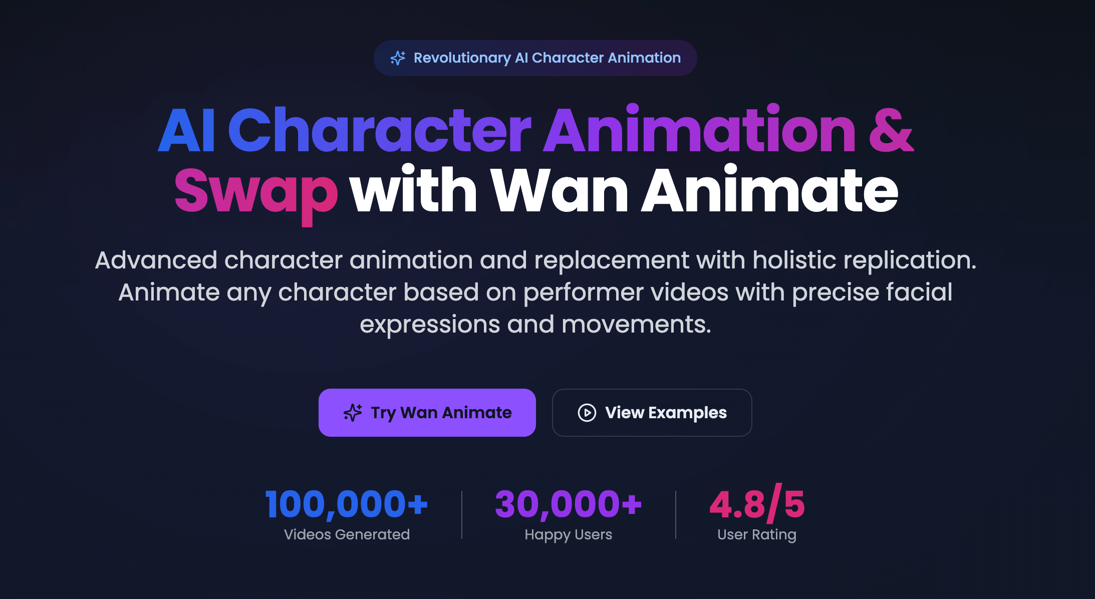 Wan Animate - AI Character Animation & Video Face Swap